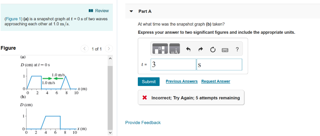 Solved Revievw Part A (Figure 1) (a) is a snapshot graph at | Chegg.com