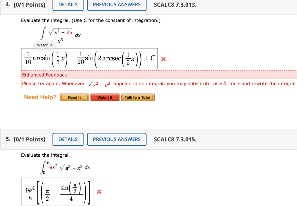 Solved 4. [0/1 Points] DETAILS PREVIOUS ANSWERS SCALC8 | Chegg.com