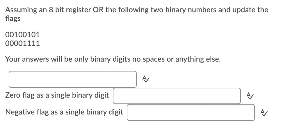 Solved Assuming an 8 bit register OR the following two | Chegg.com