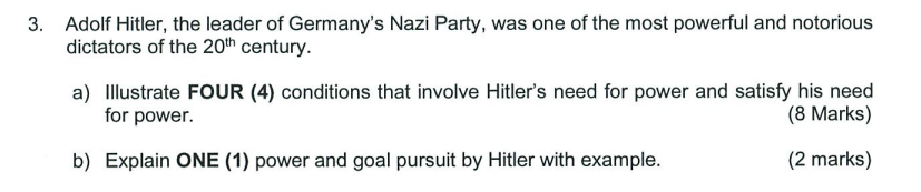 Solved Adolf Hitler, the leader of Germany's Nazi Party, was | Chegg.com