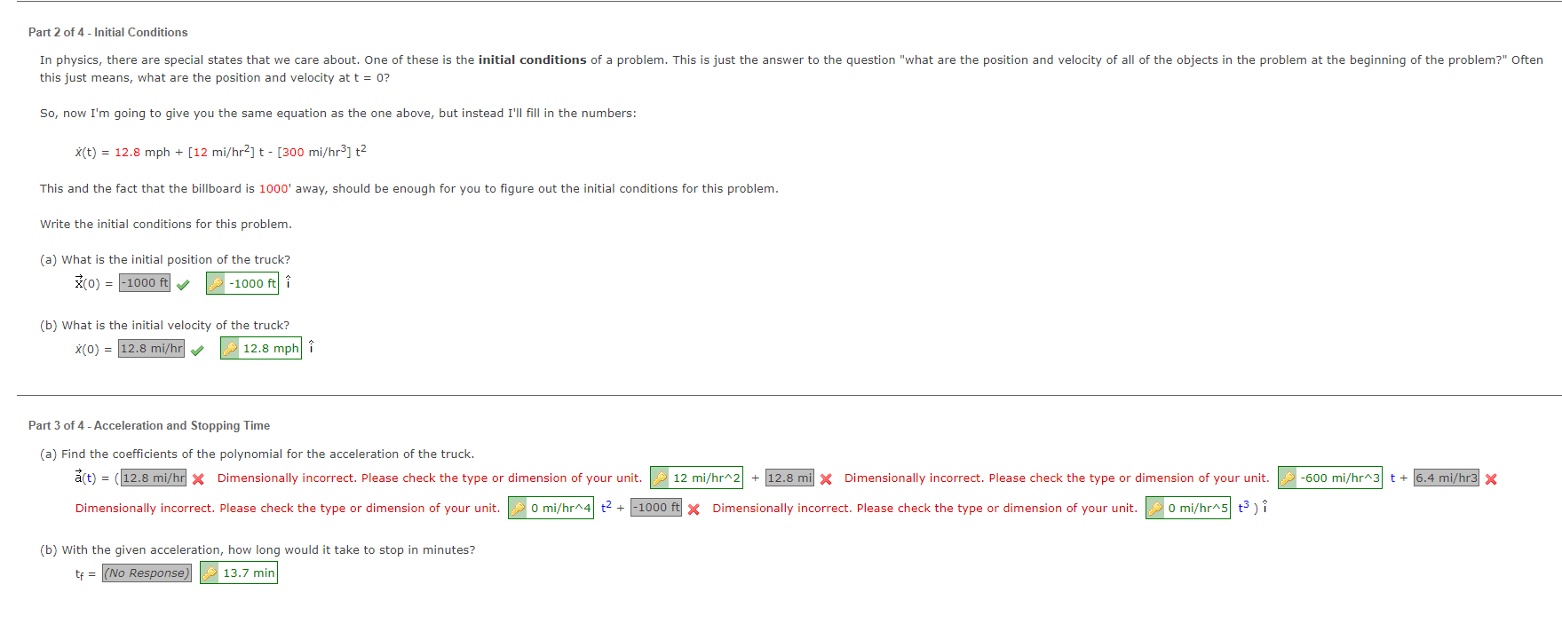 Solved Please answer b.) finding r(t_f). I have attached a | Chegg.com