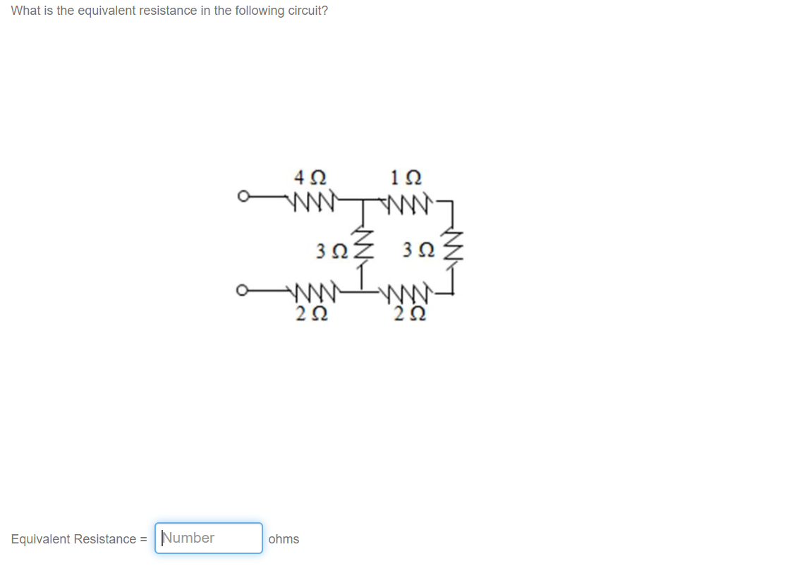 Solved What is the equivalent resistance in the following | Chegg.com