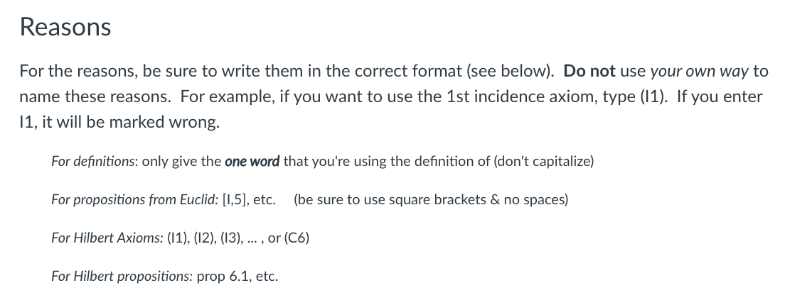 In a Hilbert plane with (P), consider AABC and | Chegg.com