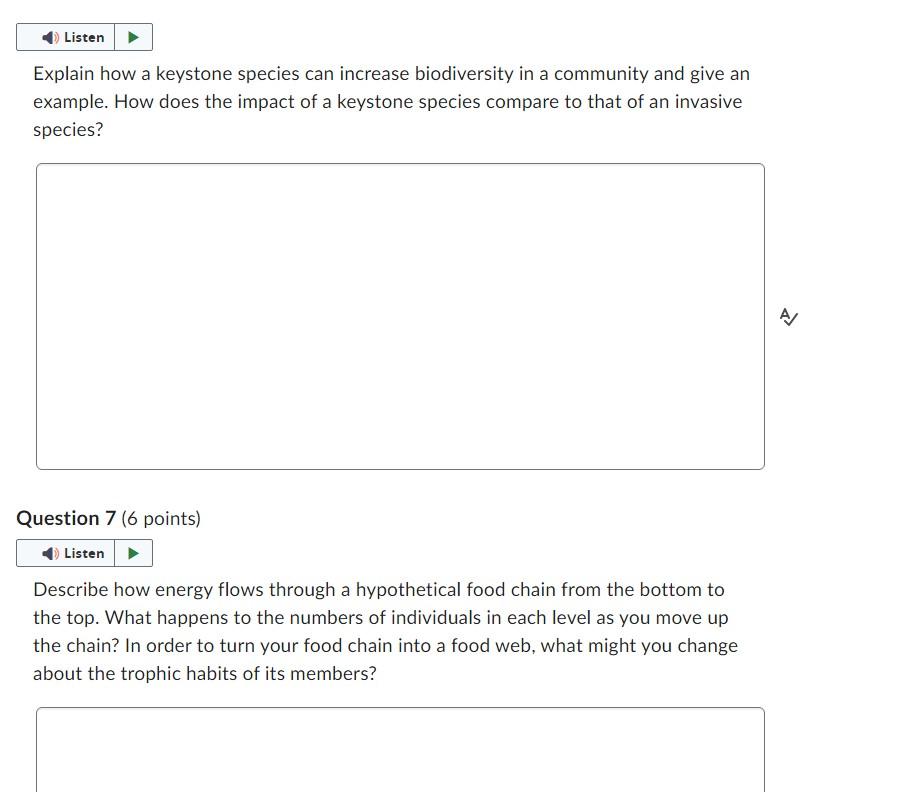 Solved Explain how a keystone species can increase | Chegg.com
