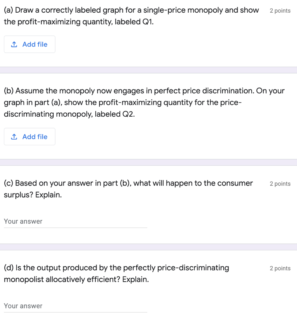 Solved 2 points (a) Draw a correctly labeled graph for a | Chegg.com