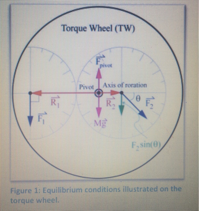 Solved Torque Wheel TW) pivot Axis of roration Figure 1: | Chegg.com