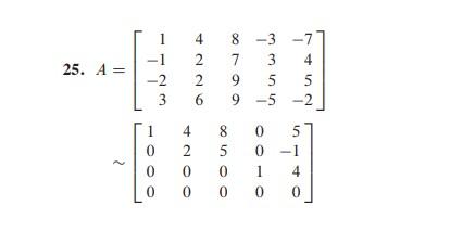 Solved Exercises 23–26 display a matrix A and an | Chegg.com