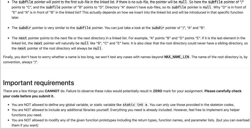 Solved The file system In this assignment, you will | Chegg.com