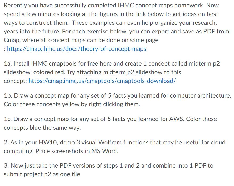 Install IHMC cmaptools for free here and create 1 | Chegg.com