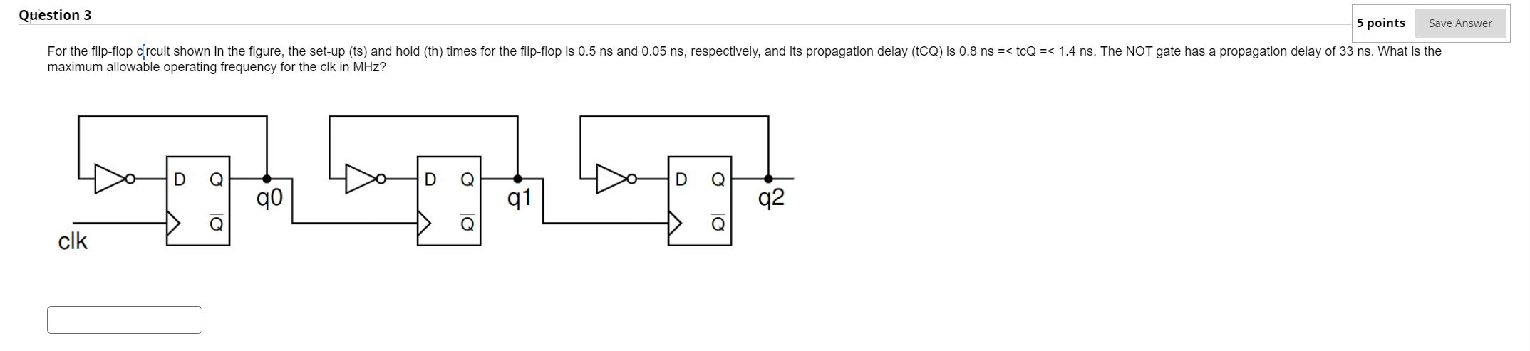 Solved Question 35 ﻿points maximum allowable operating | Chegg.com