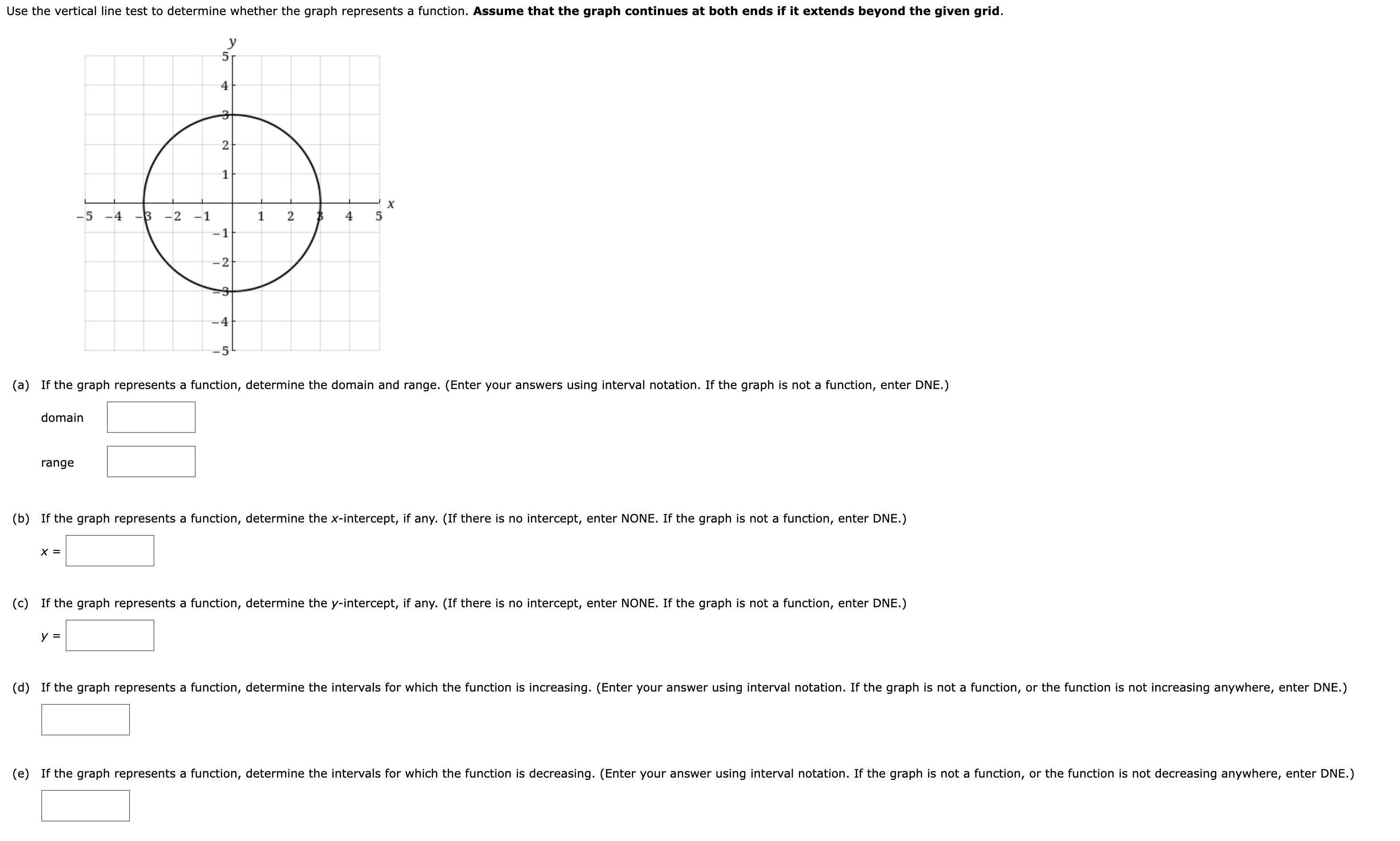 Solved (a) If the graph represents a function, determine the | Chegg.com