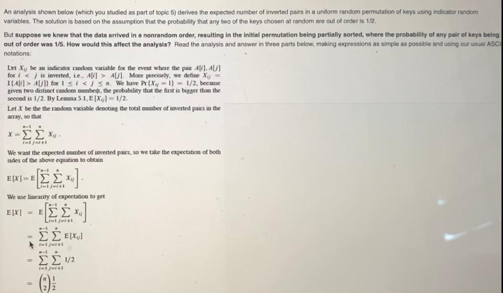 Solved An analysis shown below (which you studied as part of | Chegg.com