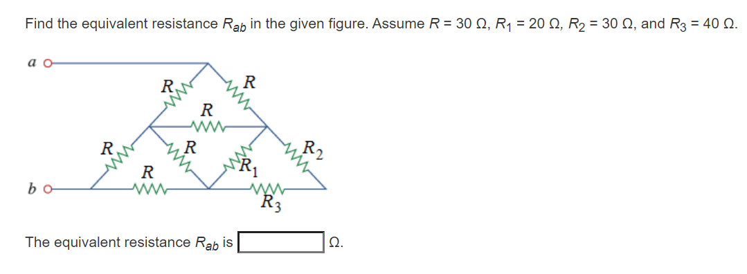 Solved Find the equivalent resistance Rab in the given | Chegg.com