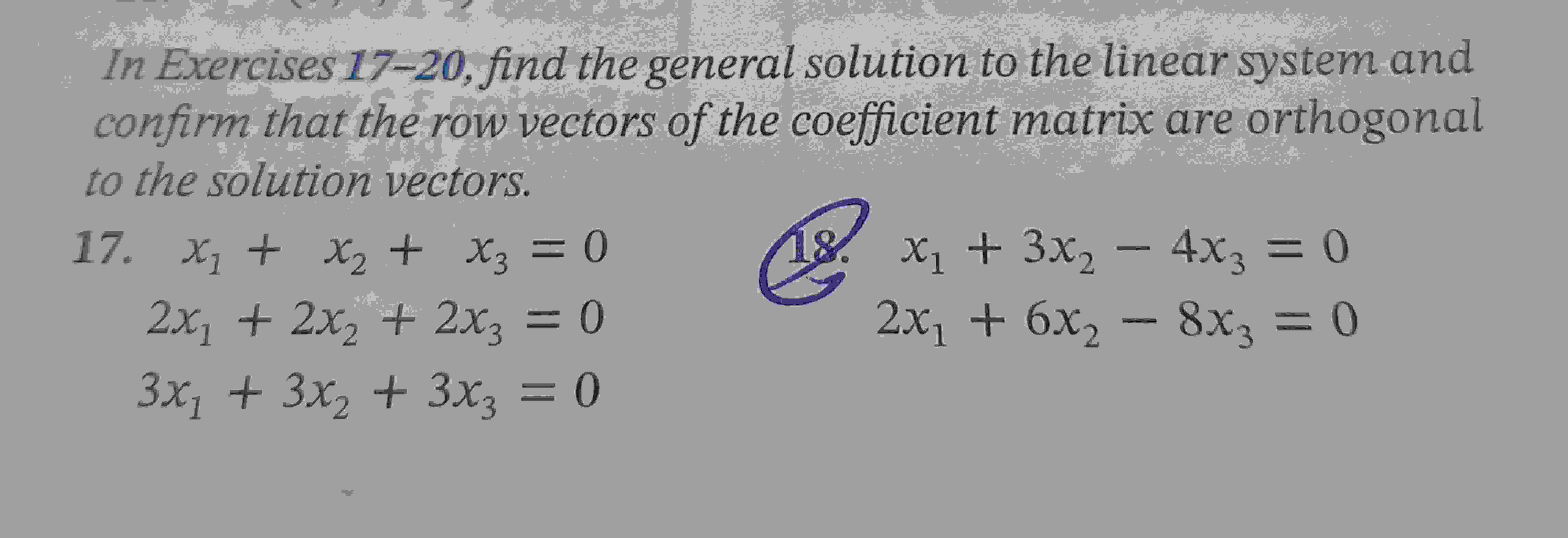 Solved In Exercises 17-20, ﻿find the general solution to the | Chegg.com