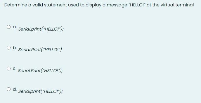 Solved The instruction counter++ will O a. display an error. | Chegg.com
