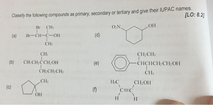 Solved Classify the following compounds as primary, | Chegg.com