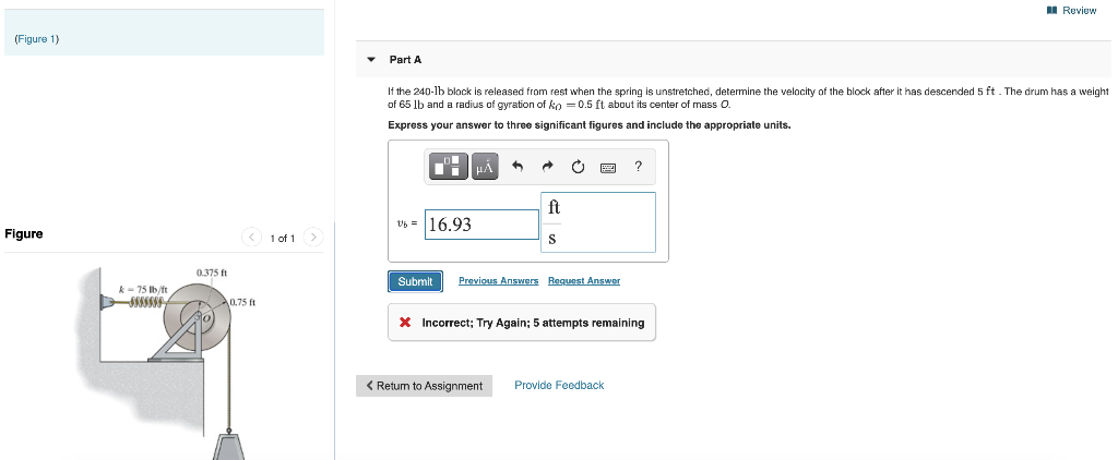 Solved - Review u Review (Figure 1) Part A If the 240-lb | Chegg.com