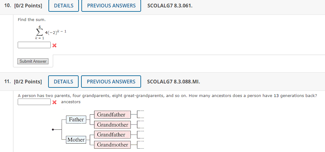 Solved 10. [0/2 Points] DETAILS PREVIOUS ANSWERS SCOLALG7 | Chegg.com
