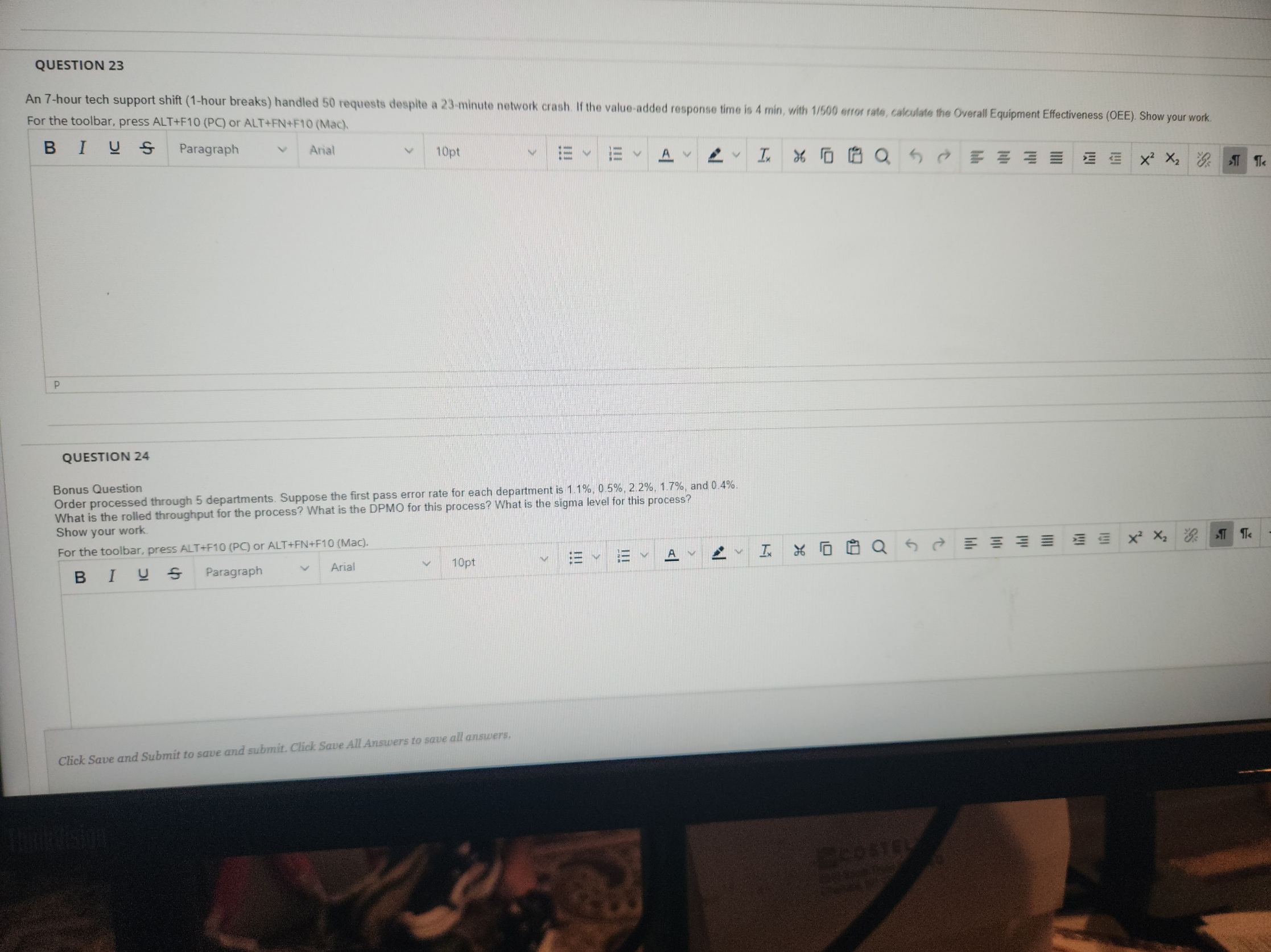 Solved For the toolbar, press ALT+F10 (PC) or ALT+FN+F10 | Chegg.com