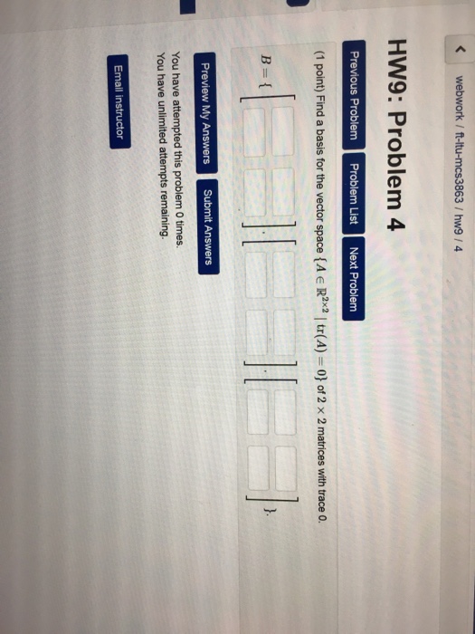 Solved webwork / ft-ltu-mcs3863 / hw9/4 HW9: Problem 4 | Chegg.com