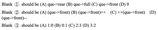 Solved This is pseudo code of circular queue, there is three | Chegg.com