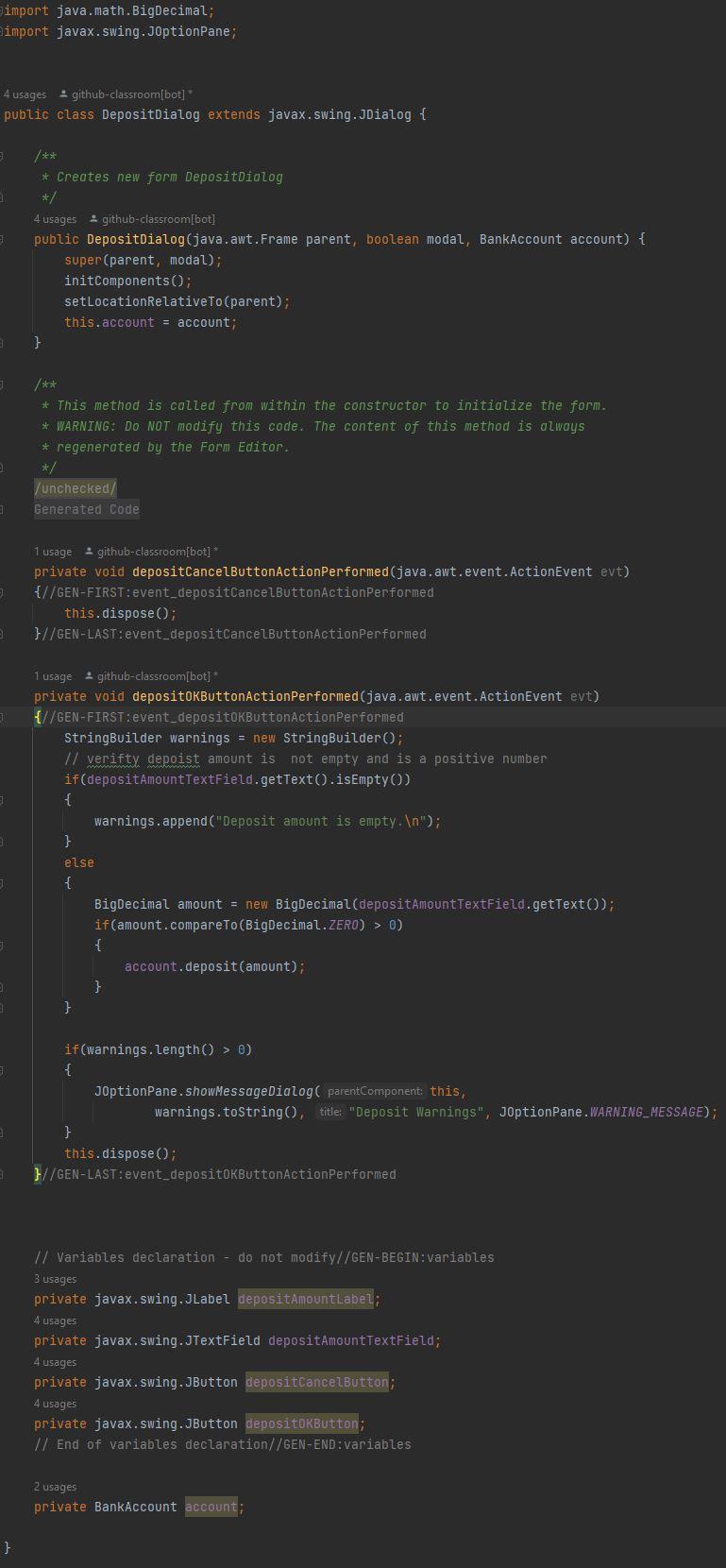Solved import java.math.Bigdecimal; import java.util.List; | Chegg.com