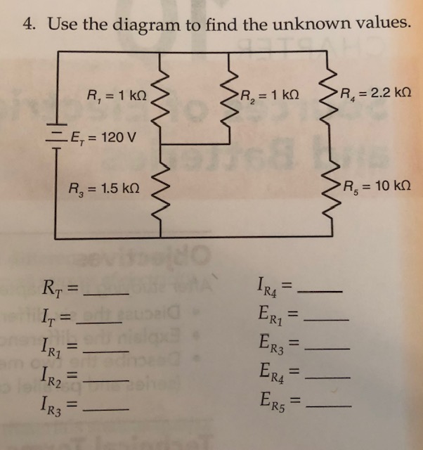Solved 4. Use the diagram to find the unknown values. | Chegg.com
