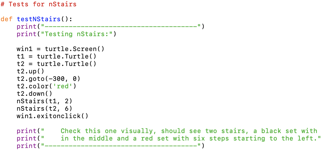 Solved (10 pts) Define a function fourStairs that uses the | Chegg.com