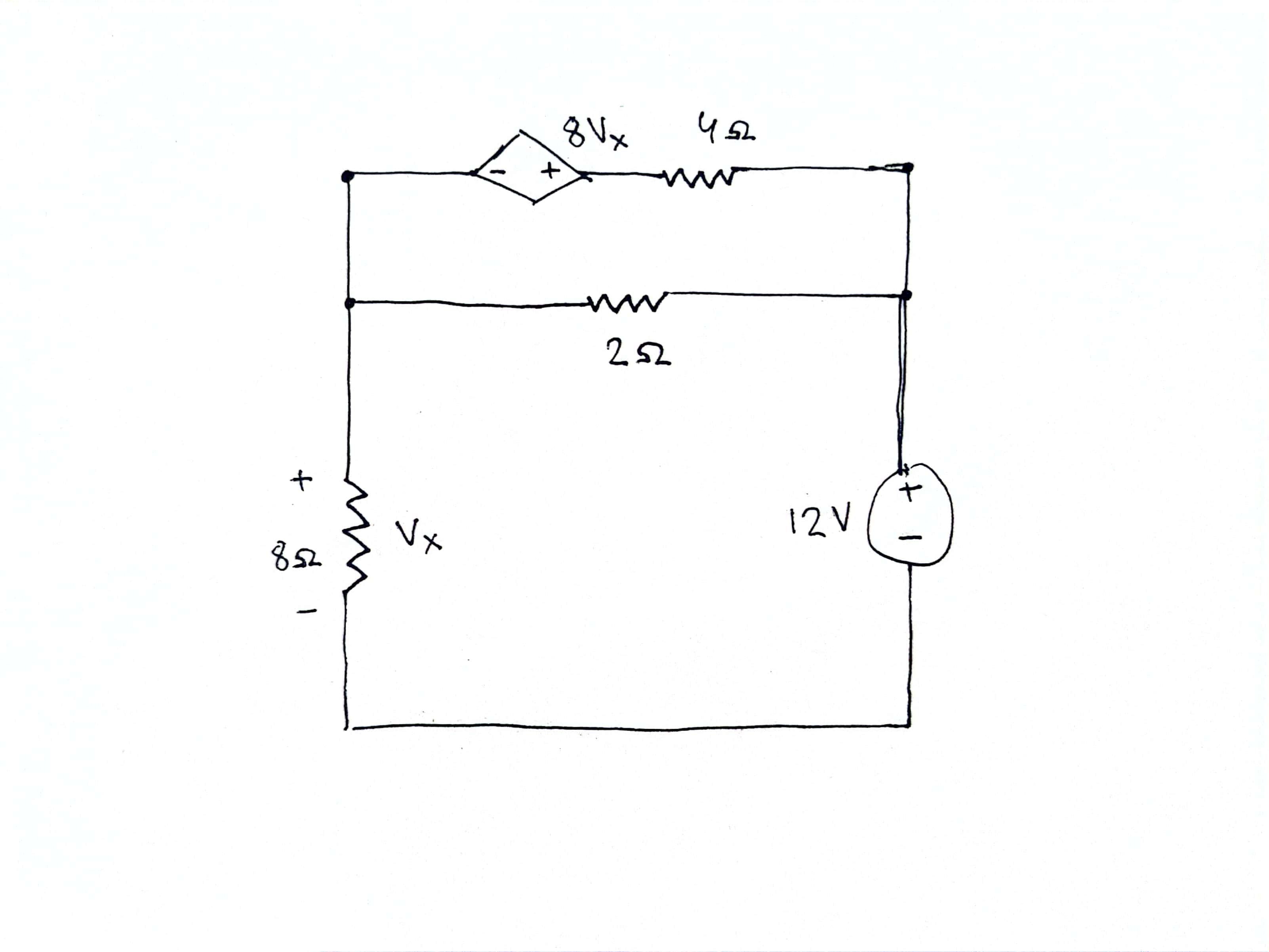 Solved Find Vx using source transformation | Chegg.com Solved Find Vx using source transformation | Chegg.com