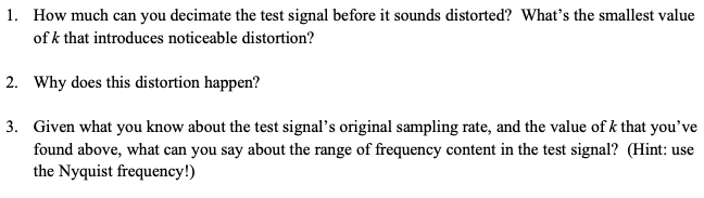 Solved Sample rates and decimation MPATE-GE 2598, | Chegg.com