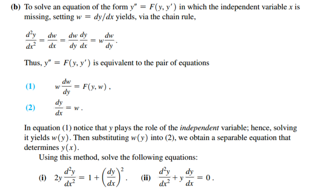 Solved Certain nonlinear second-order equations—namely, | Chegg.com