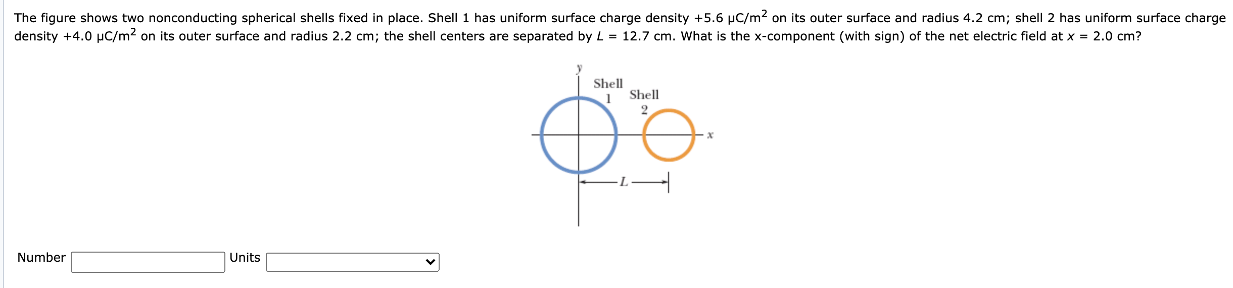 Solved The figure shows two nonconducting spherical shells | Chegg.com