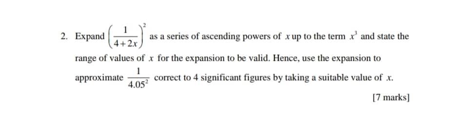 Solved (1428 2. Expand as a series of ascending powers of x | Chegg.com