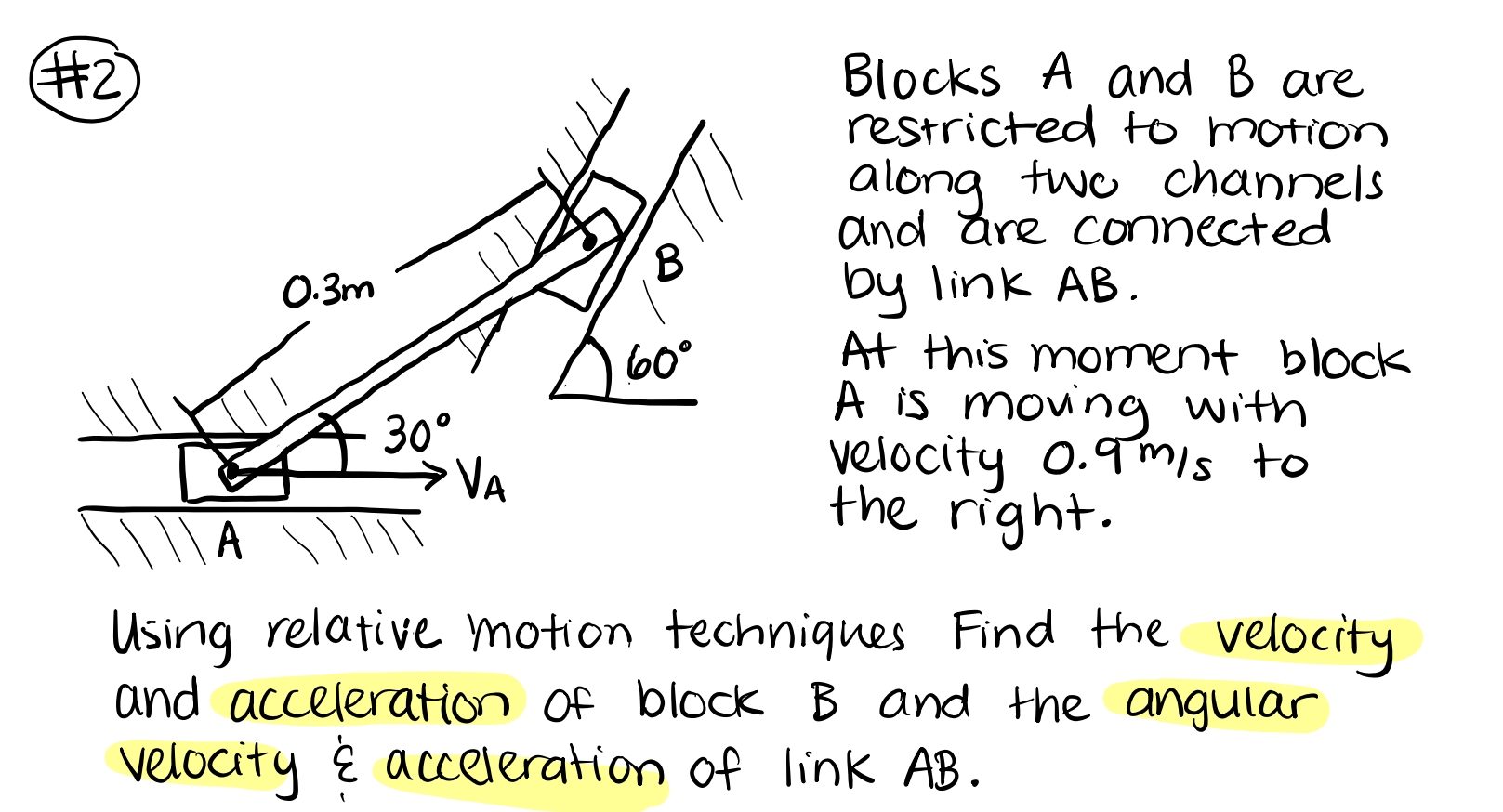 Solved Blocks A and B are restricted to motion along two | Chegg.com