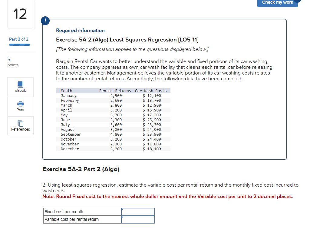 Solved The following information applies to the questions | Chegg.com