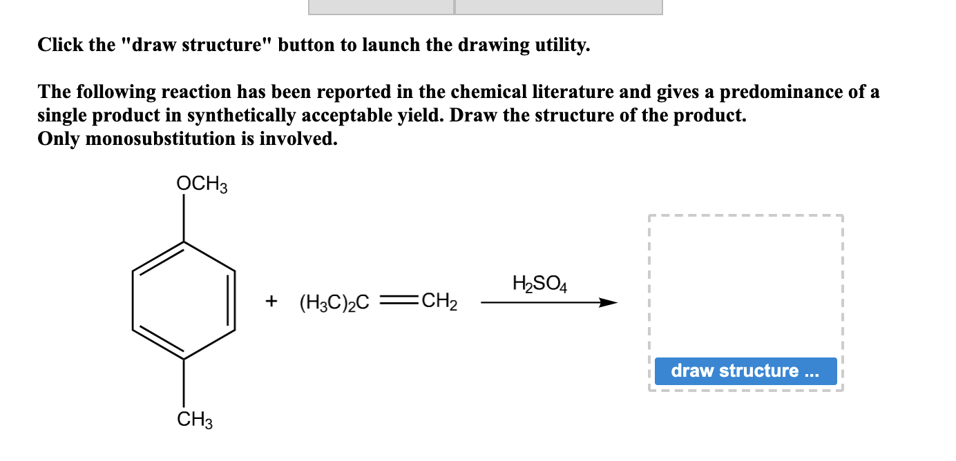 Solved Click the "draw structure" button to launch the | Chegg.com