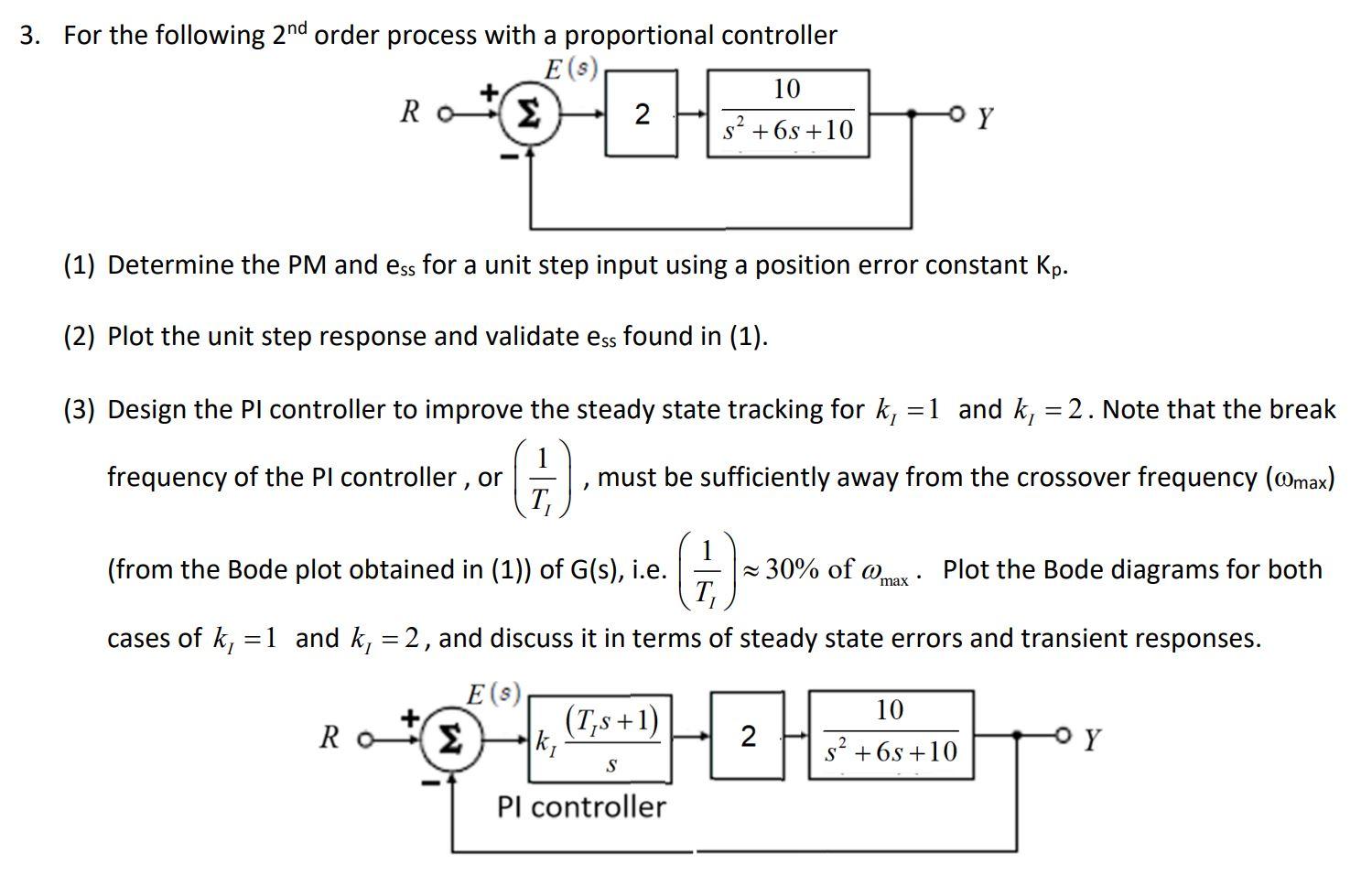 3. For the following 2nd order process with a | Chegg.com