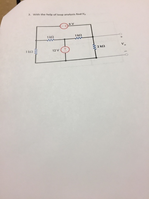 Solved With The Help Of Loop Analysis Find Vo 7610
