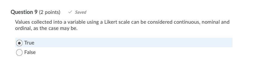 Solved Question 9 (2 points) Saved Values collected into a | Chegg.com