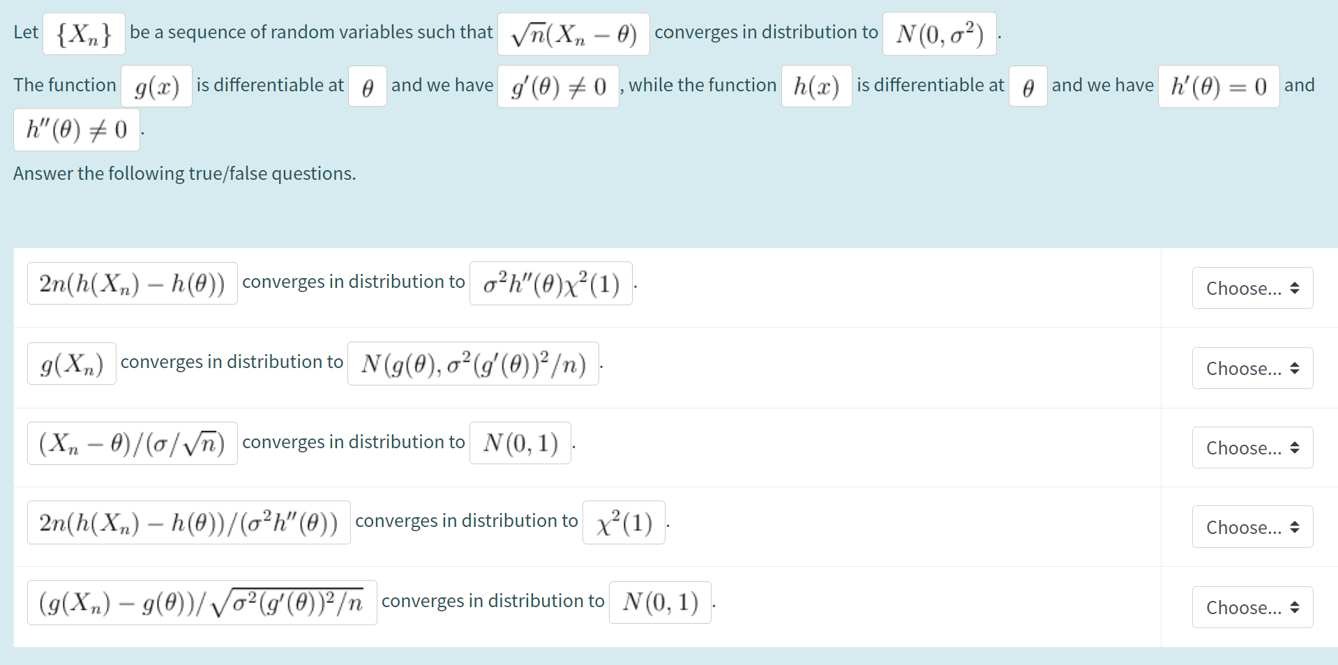 Solved these are 5 different statements. the last time i | Chegg.com