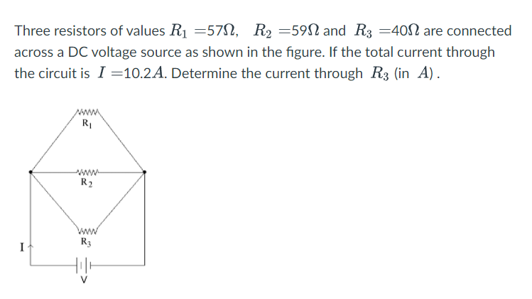 Solved Three resistors of values R1 =5782, R2 =5982 and R3 | Chegg.com