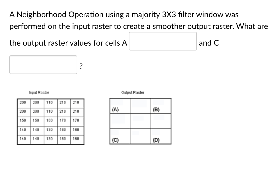 Solved A Neighborhood Operation using a majority 3X3 filter | Chegg.com