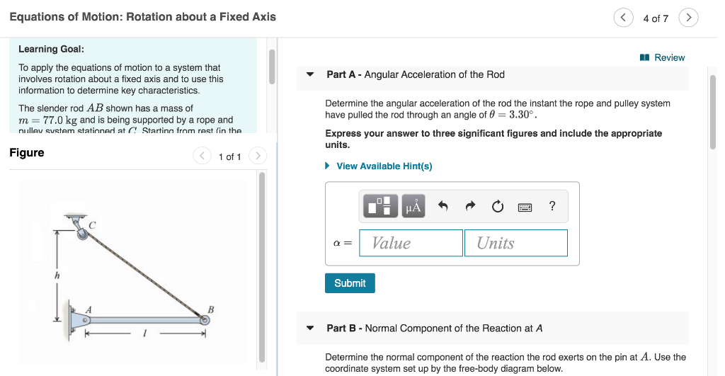 Solved Equations of Motion: Rotation about a Fixed Axis