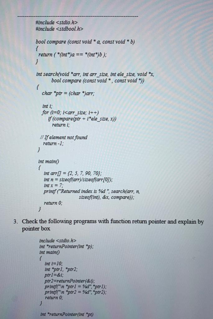 Solved Include Include Bool Compare Const Void A