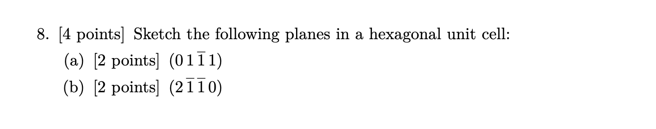 Solved 8. [4 points ] Sketch the following planes in a | Chegg.com