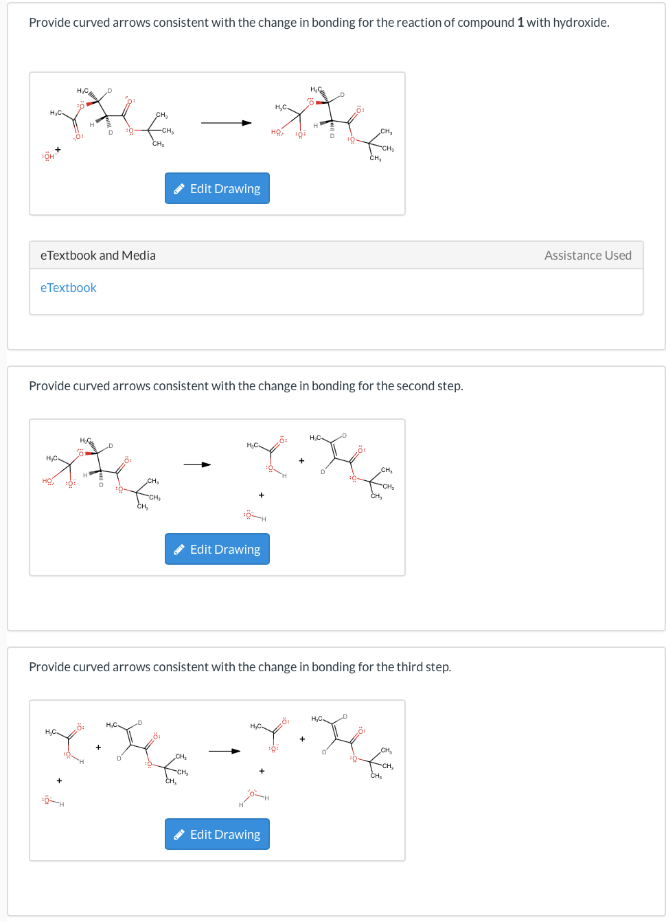 Solved Provide curved arrows consistent with the change in | Chegg.com