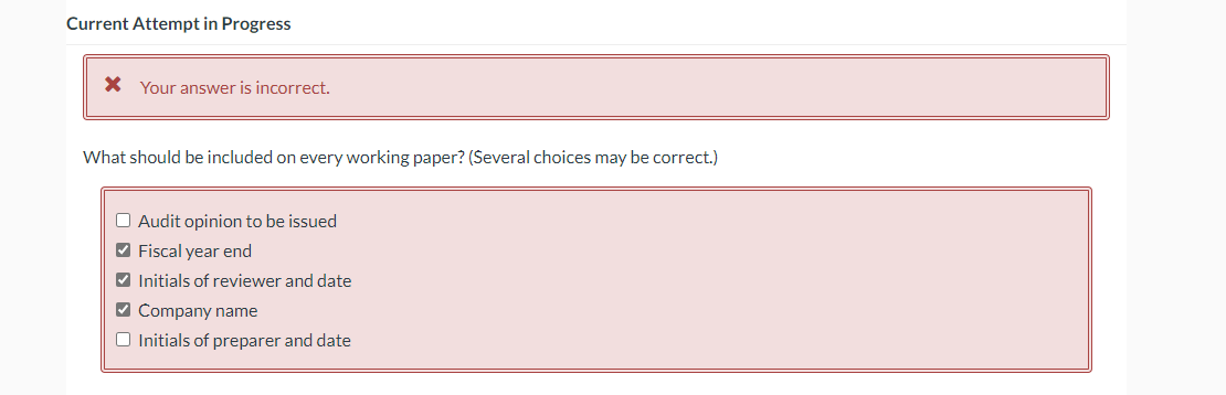 Solved Current Attempt in Progress * Your answer is | Chegg.com