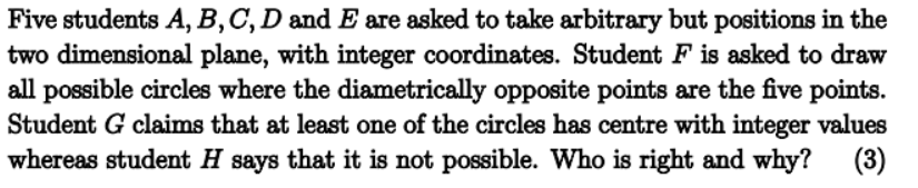 Solved Five students A, B, C, D and E are asked to take | Chegg.com