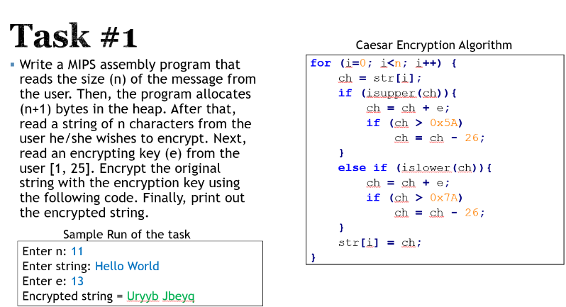 Solved Task #1 . Write a MIPS assembly program that reads | Chegg.com