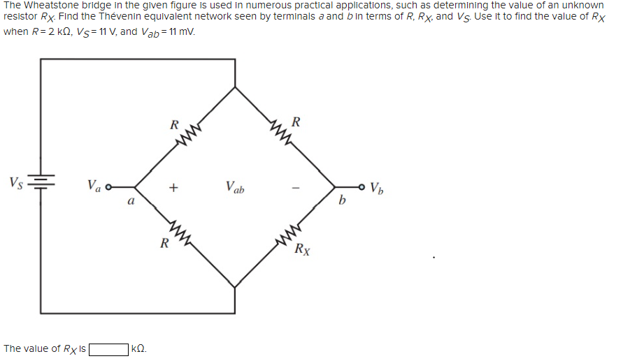 Solved The Wheatstone bridge in the given figure is used in | Chegg.com